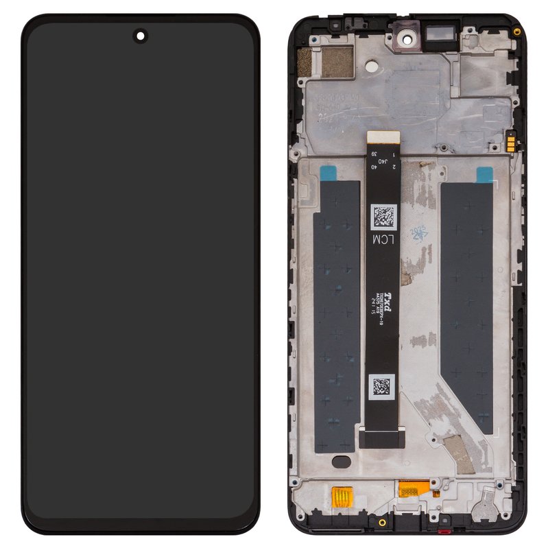 LCD compatible with ZTE Nubia Neo 2 5G (Z2352N), (black, with frame ...